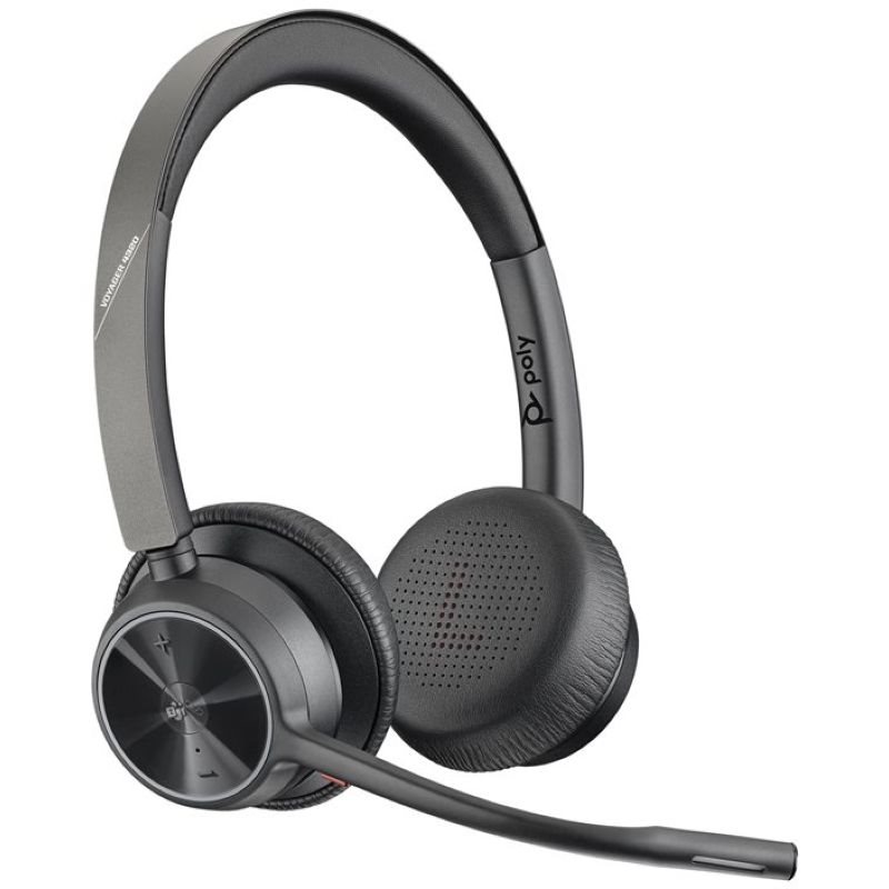 Poly Voyager 4300 UC Series 4320 Headset On-Ear Bluetooth kabellos USB ...